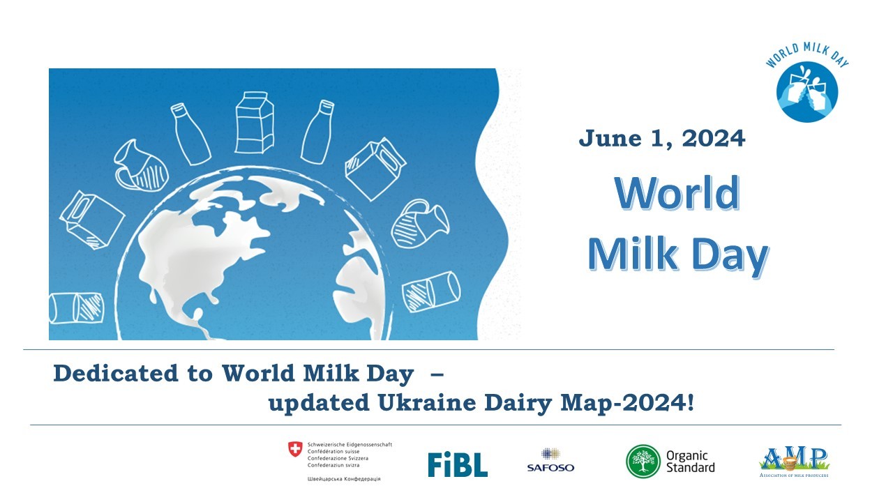 The update of the Ukraine Dairy Map-2024 infographic dedicated to the World Milk Day
